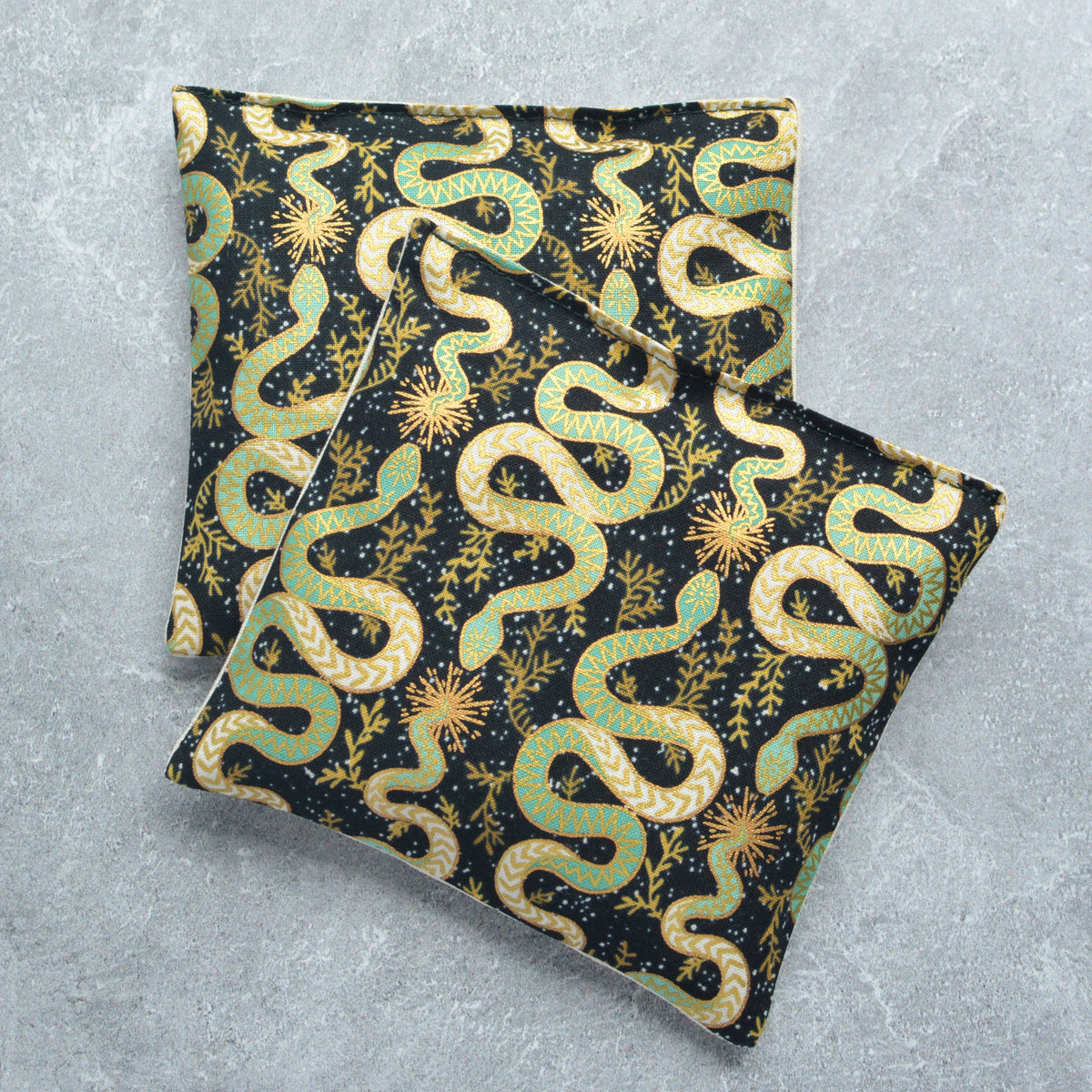 Gilded Snakes Black and Gold Lavender Sachet Bundle – Minor Thread