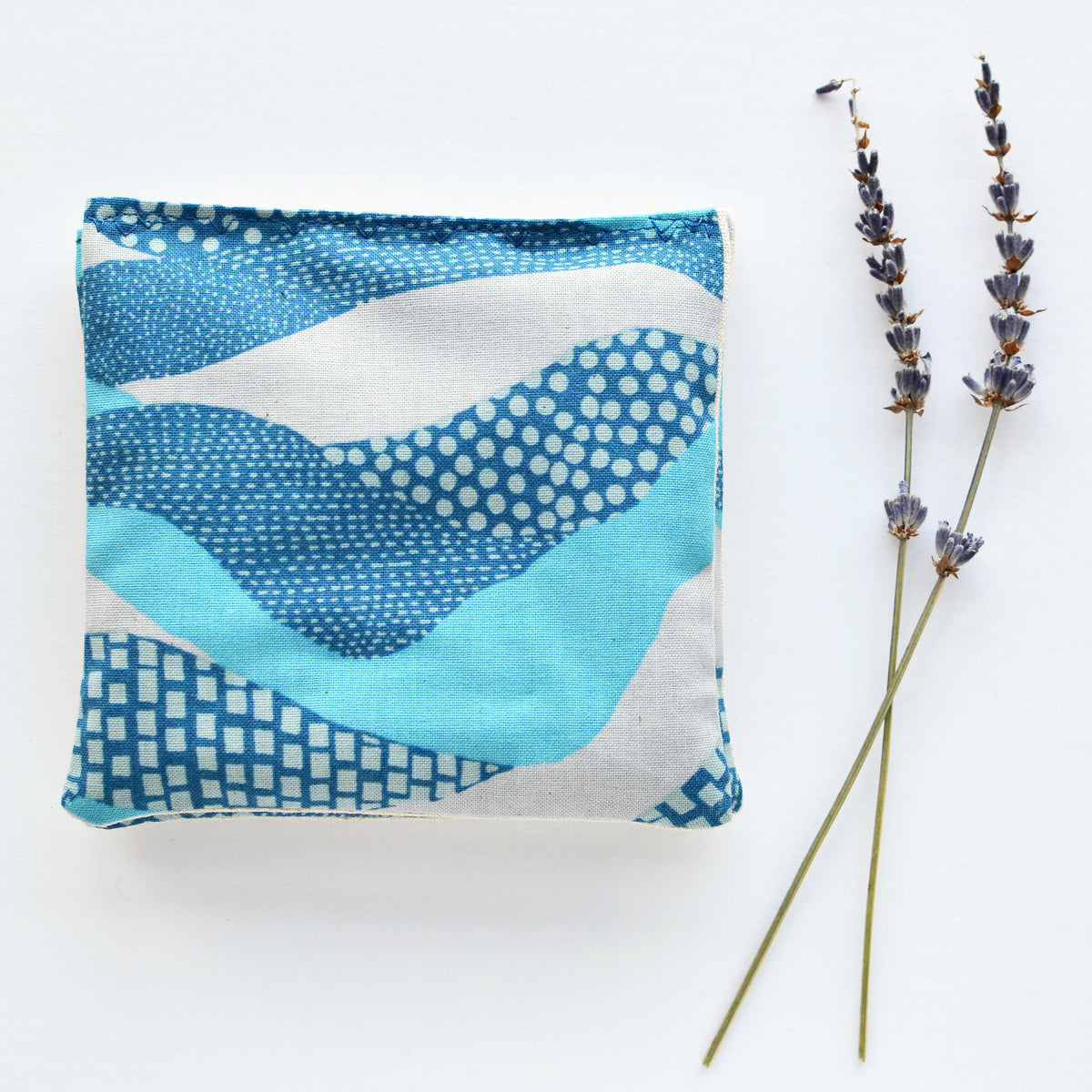 Lavender Sachet Bundle in Landscape in Blue Cotton – Minor Thread